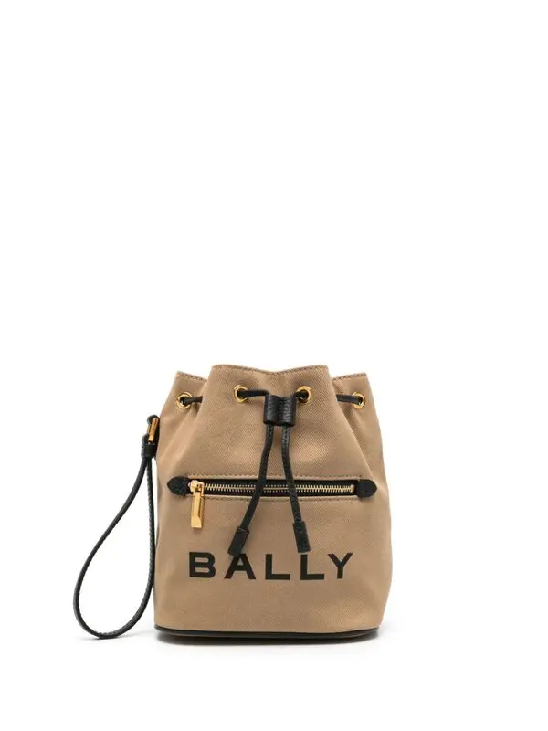 Bally Bar Canvas Bucket Bag