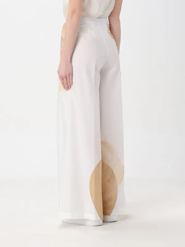 Liviana Conti Embroidered Wide-leg Trousers