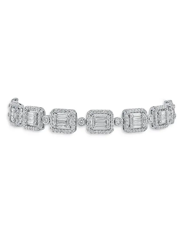 KENNETH JAY LANE Cz Deco Bracelet - Silver