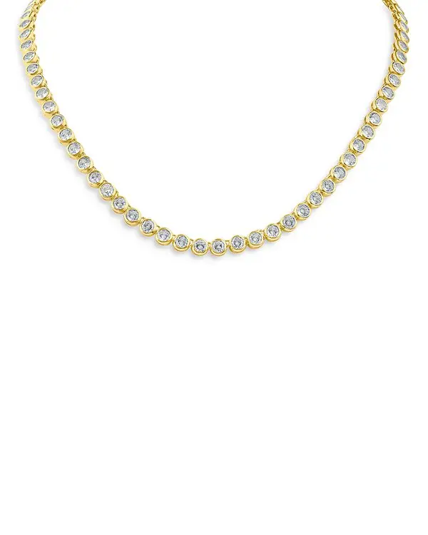 KENNETH JAY LANE Cz Tennis Necklace - Gold