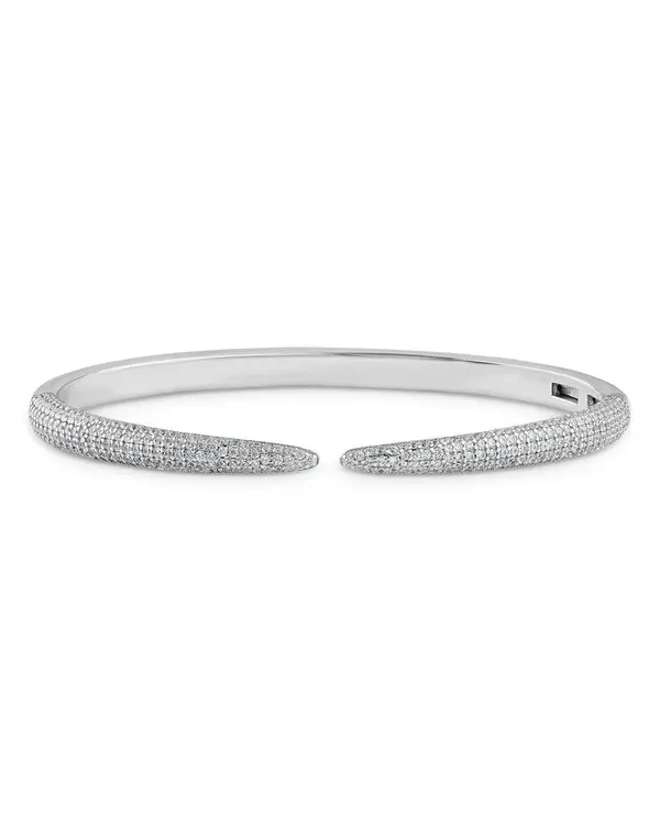 KENNETH JAY LANE Cz Pave Spike Bracelet - Silver
