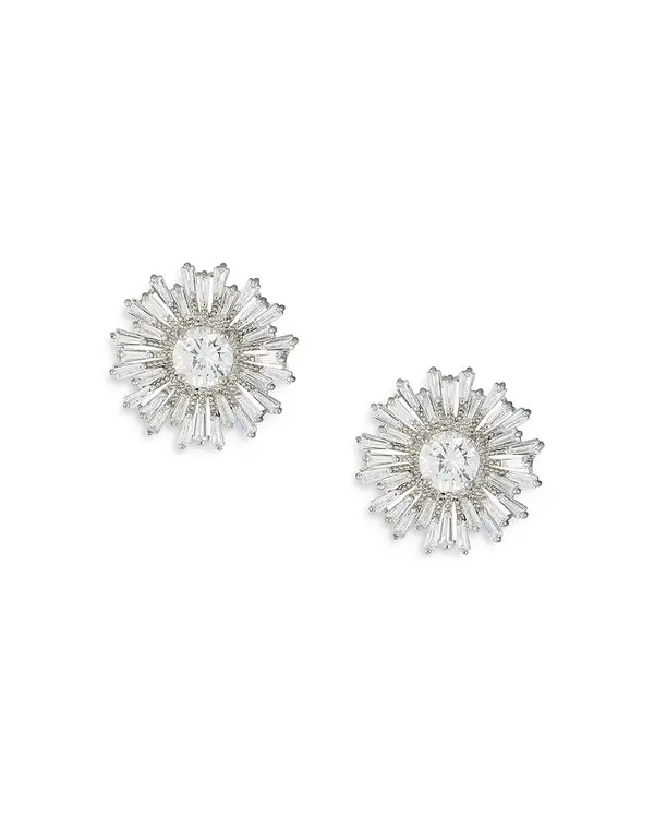 KENNETH JAY LANE Starburst Earrings - Silver