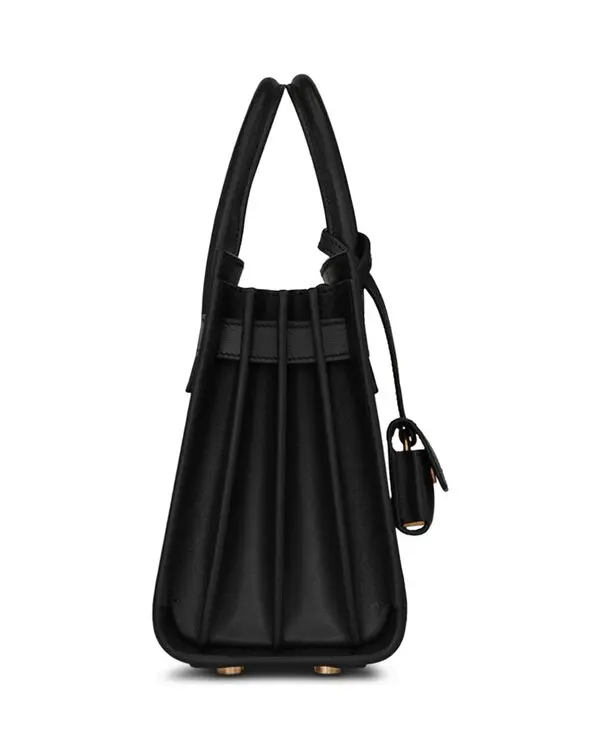 Saint Laurent Sac De Jour Smooth Leather Tote Bag - Black Smooth Leather/gold