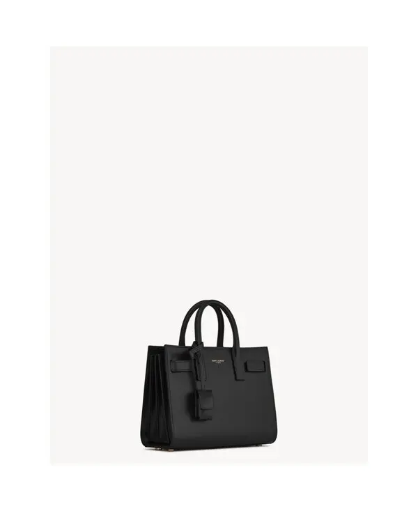 Saint Laurent Sac De Jour Smooth Leather Tote Bag - Black Smooth Leather/gold