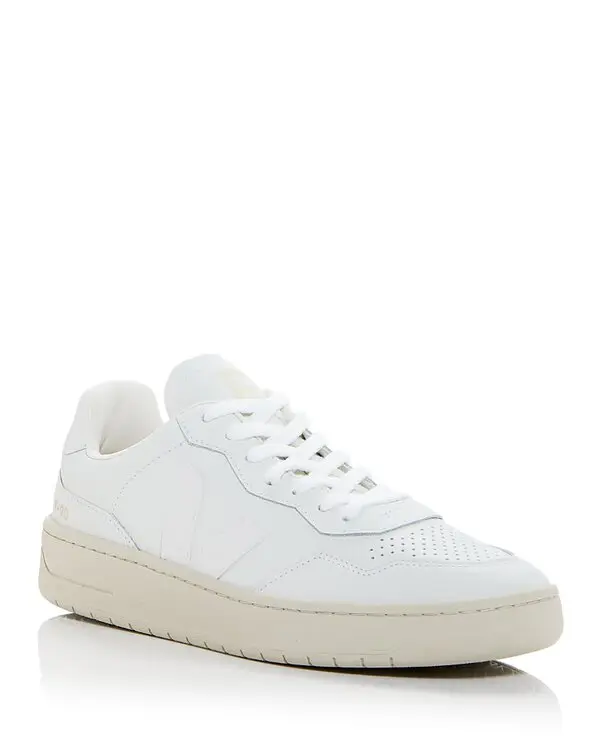 VEJA V-90 Low Top Leather Sneakers - Extra White