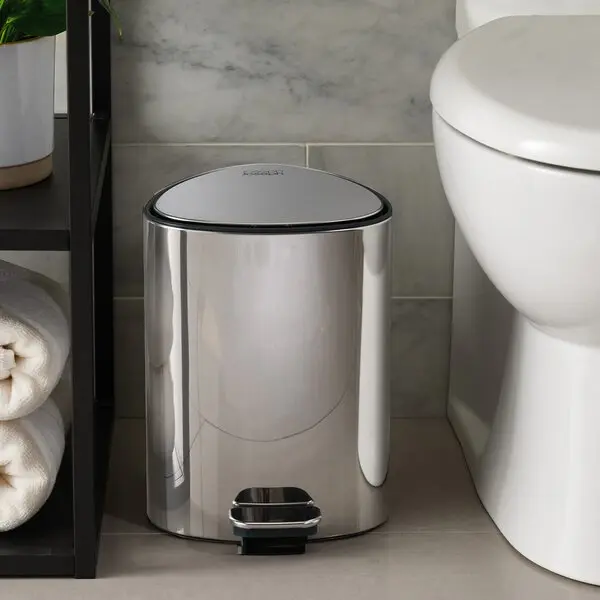 JOSEPH JOSEPH Easystore Luxe Stainless-steel 5l Pedal Bin