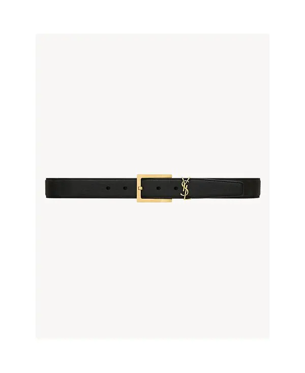 Saint Laurent Cassandre Belt - Black