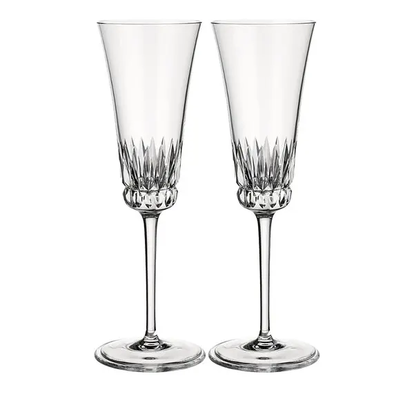 VILLEROY & BOCH Grand Royal Flutes, Set Of 2 - Clear