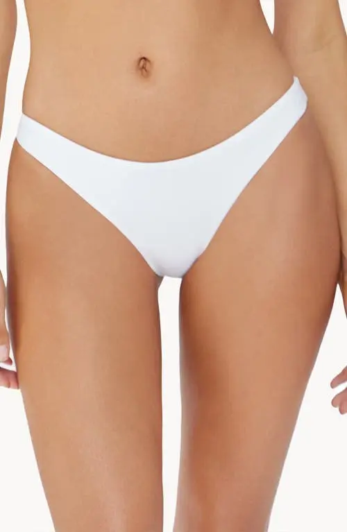 PQ Ruched Bikini Bottom - White