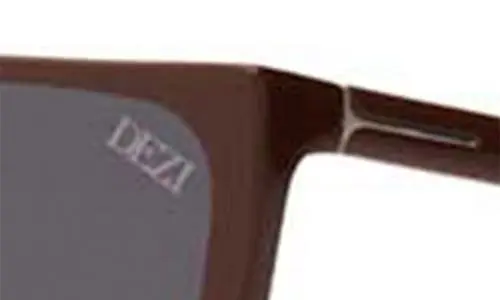 Dezi Type B 63mm Oversized Sunglasses - Chocolate / Dark Smoke