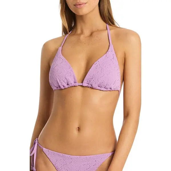 SEA LEVEL Interlace D-cup Triangle Bikini Top