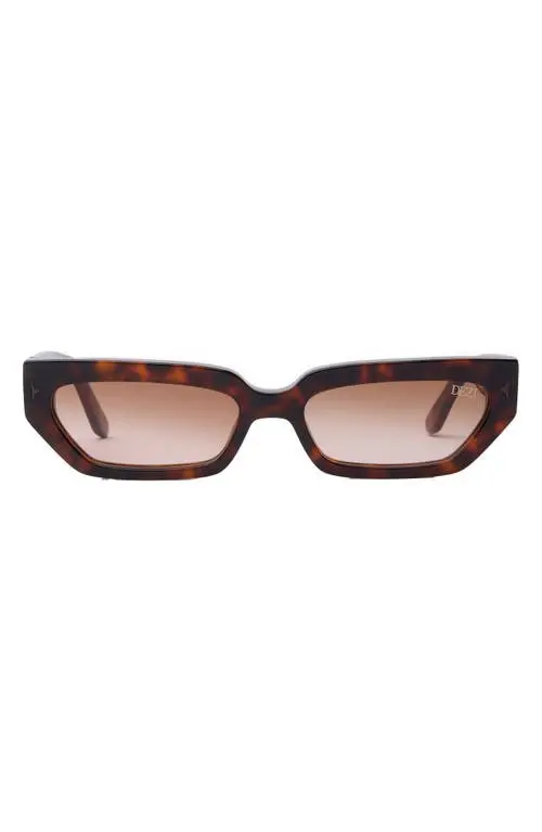 Dezi Lil Switch Rectangular Sunglasses - Fiery Tortoise/sienna Faded