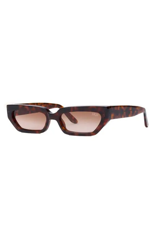 Dezi Lil Switch Rectangular Sunglasses - Fiery Tortoise/sienna Faded
