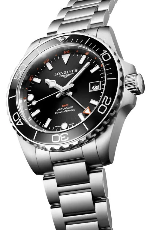 LONGINES Hydroconquest Automatic Bracelet Watch - Black