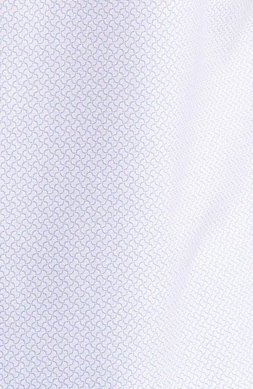 Bugatchi Miles Ooohcotton® Serpentine Print Short Sleeve Button-up Shirt