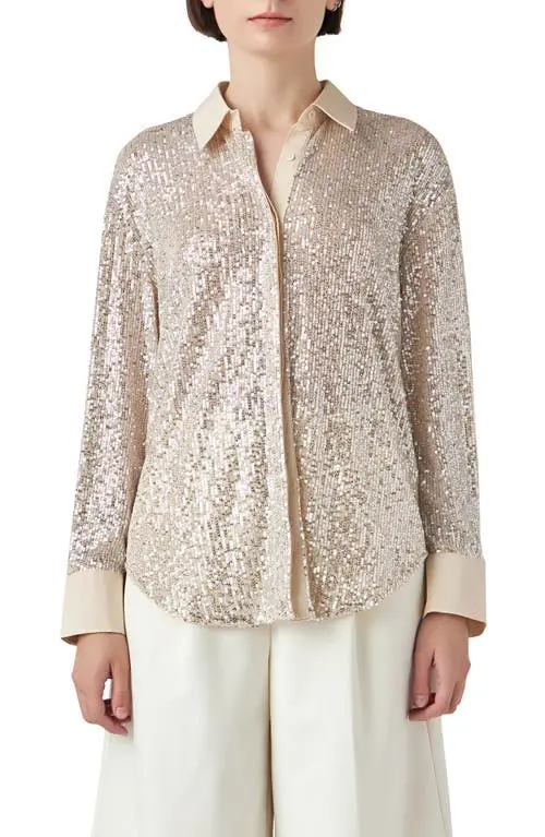 GREY LAB Sequin Shirt