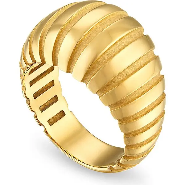 PAMELA ZAMORE Noa Large Dome Ring - Gold