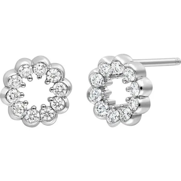 Bony Levy Liora Diamond Stud Earrings - 18k White Gold