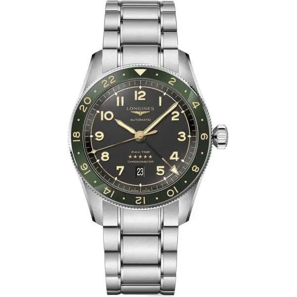 LONGINES Spirit Zulu Bracelet Watch - Green