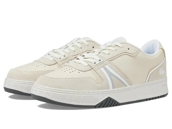 Lacoste L001 Lace-up Leather Sneakers - Bone