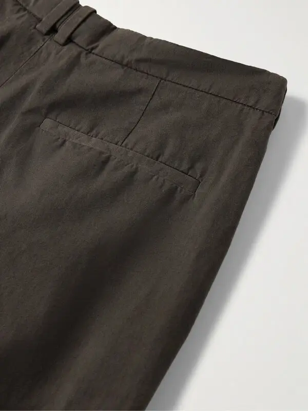 The Row Keenan Pleated Virgin Wool Suit Trousers - Gray | Editorialist
