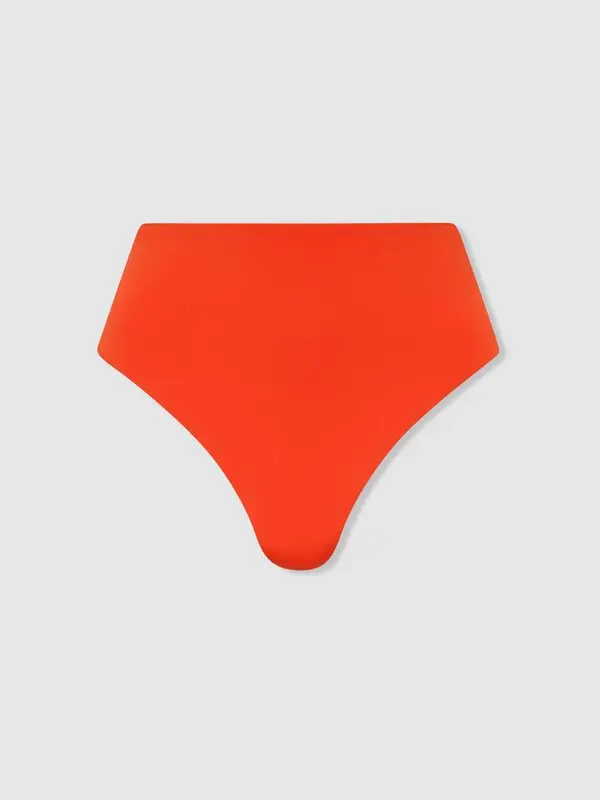 Bondi Born High-rise Bikini Bottom - Hot Orange