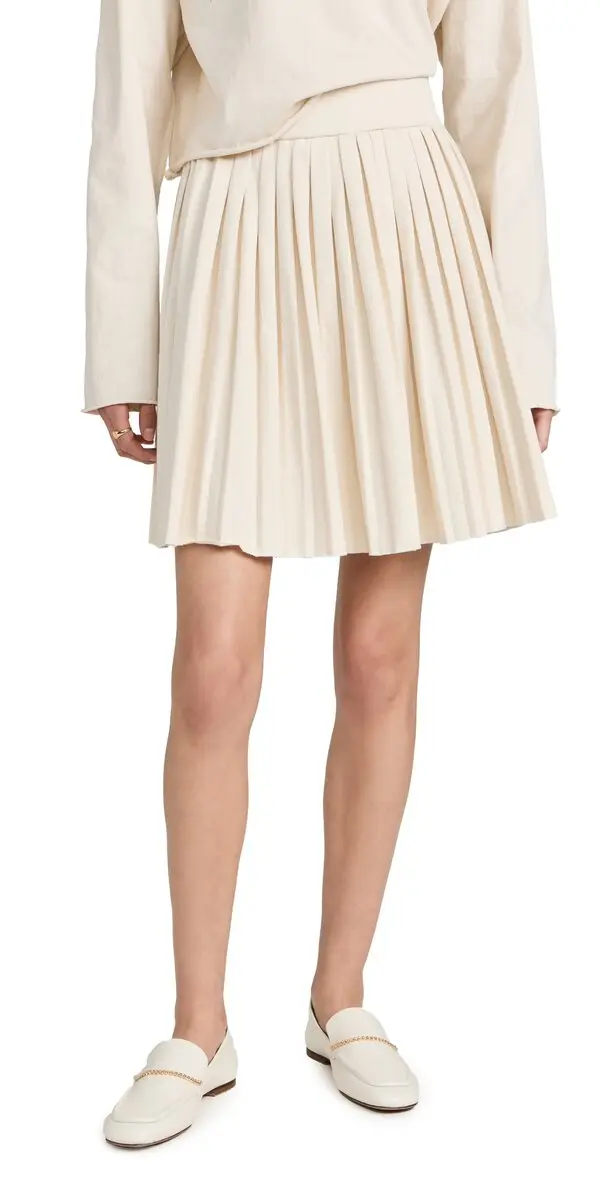 LES TIEN Paulina Pleated Tennis Skirt