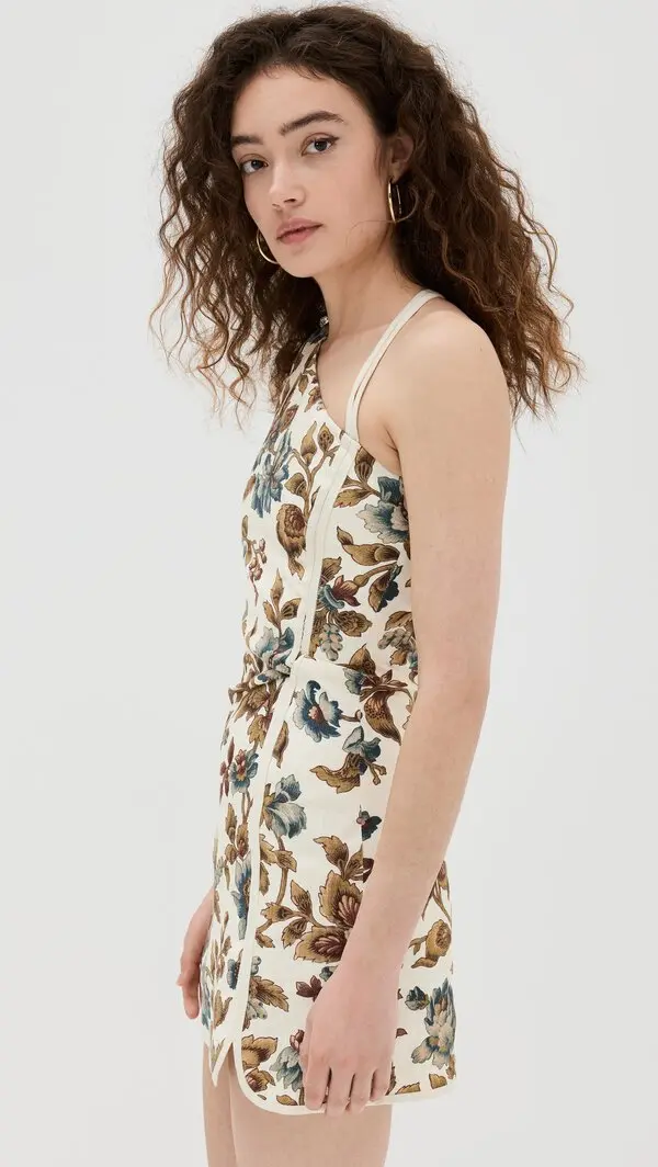 eleanora asymmetric mini dress AMUR Velora Asymmetrical Mini Dress - Cobalt