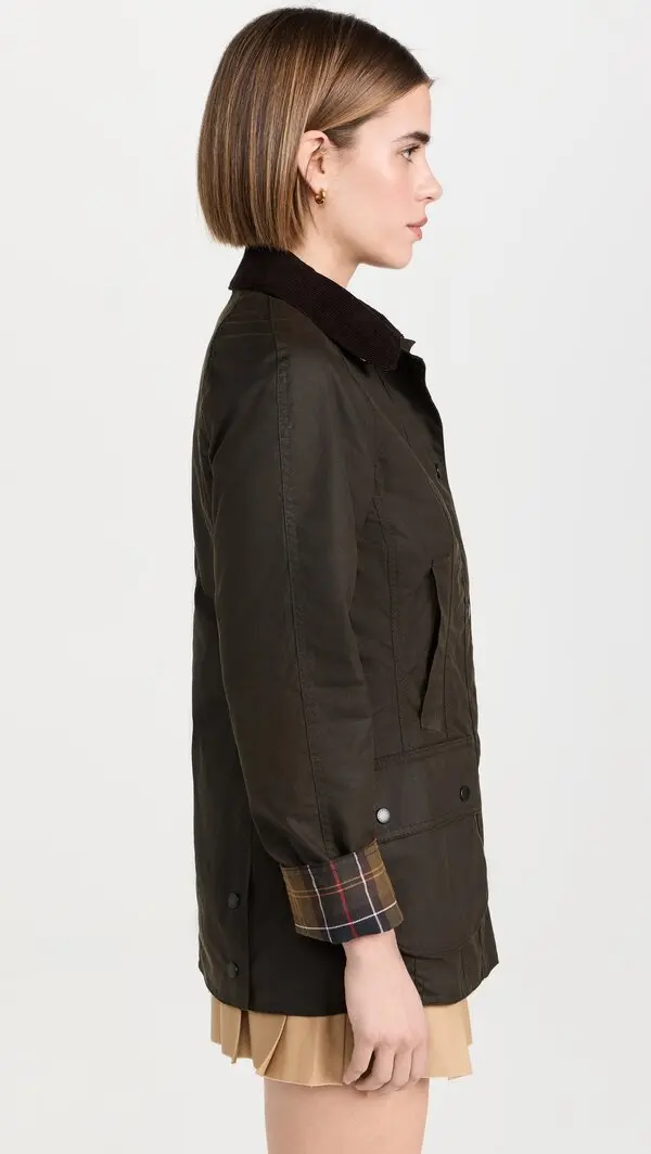 Barbour Classic Beadnell Wax Jacket - Olive