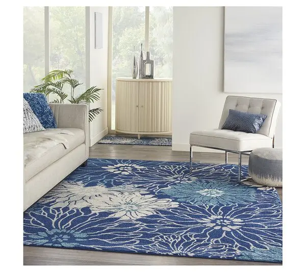 NOURISON HOME Passion 17 Navy/ivory 8' X 10' Rug - One-color