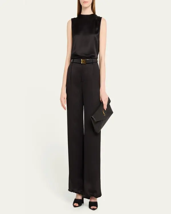 Saint Laurent Large Envelope Pouch - Black