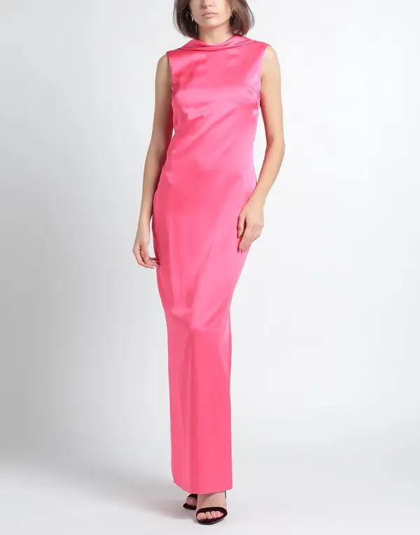 Versace Cowl-Back Maxi Dress In Pink 76% Off Editorialist