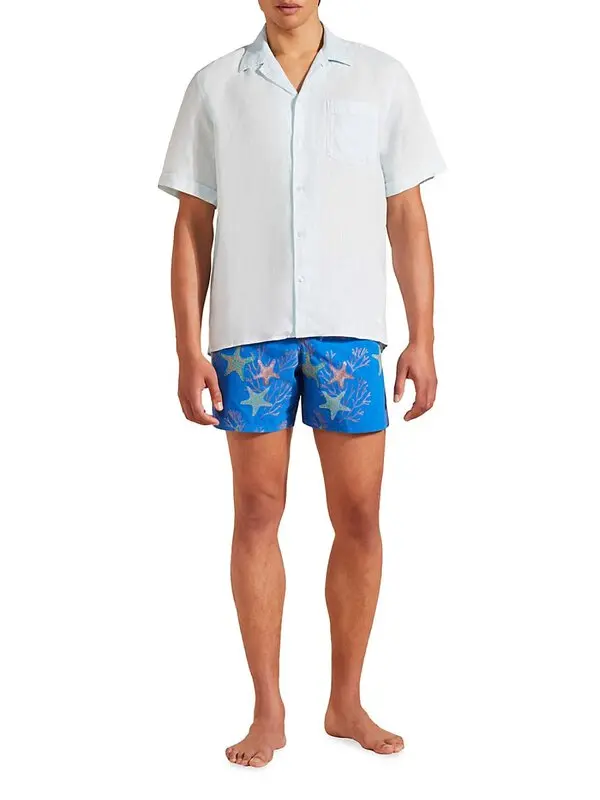 Vilebrequin Linen Camp Shirt