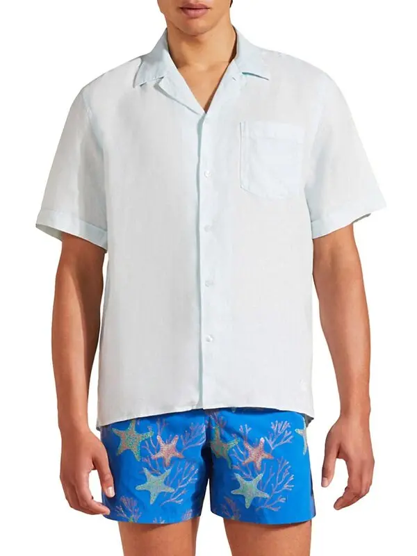 Vilebrequin Linen Camp Shirt
