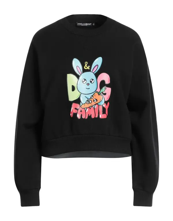 Dolce & Gabbana Cotton Blend Sweatshirt With Graphic Print
