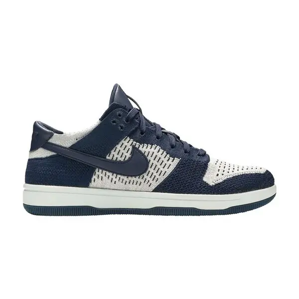 Nike Dunk Low Flyknit 'college Navy Platinum