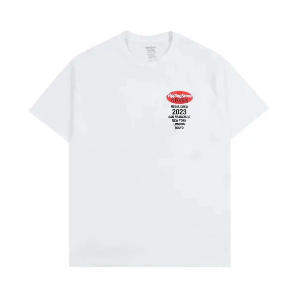 PLEASURES Rolling Stone T-shirt - White