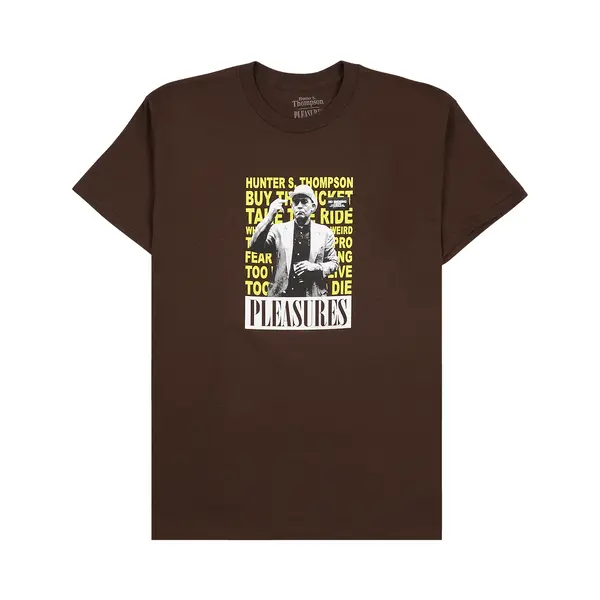 PLEASURES No Smoking T-shirt - Brown