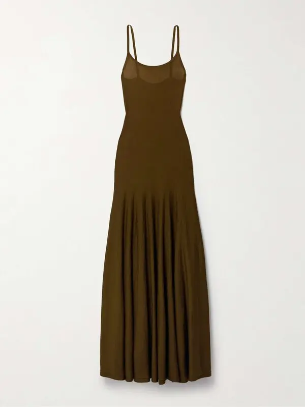 Khaite Ember Merino Wool-blend Maxi Dress