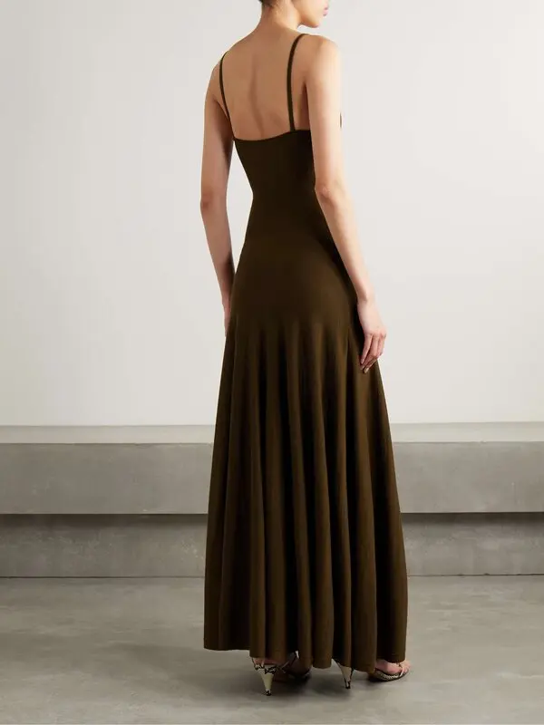 Khaite Ember Merino Wool-blend Maxi Dress