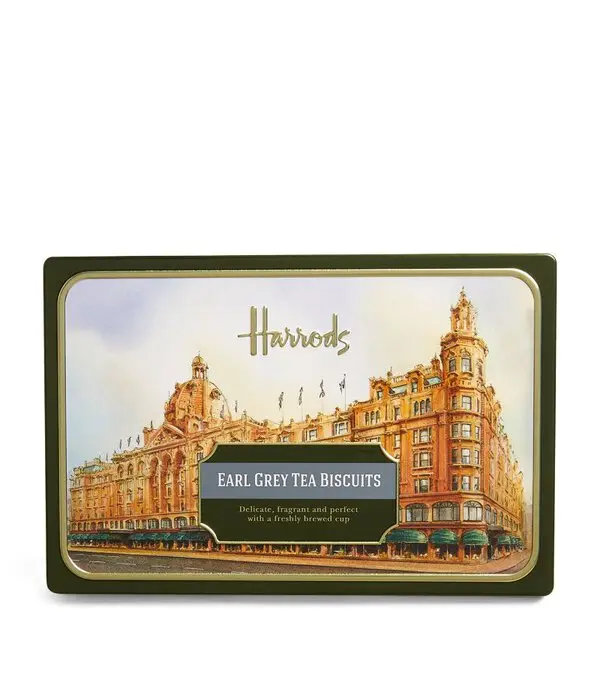 Harrods Earl Grey Tea Biscuit Tin