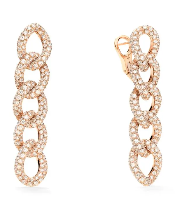 Pomellato Catene Diamond Earrings - Rose Gold
