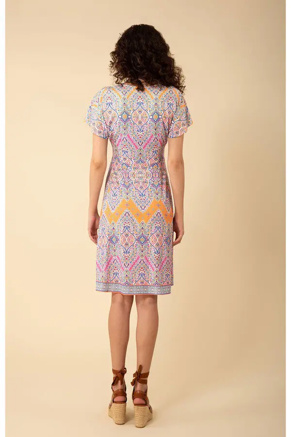 Hale Bob Elise Jersey Midi Dress - Orange