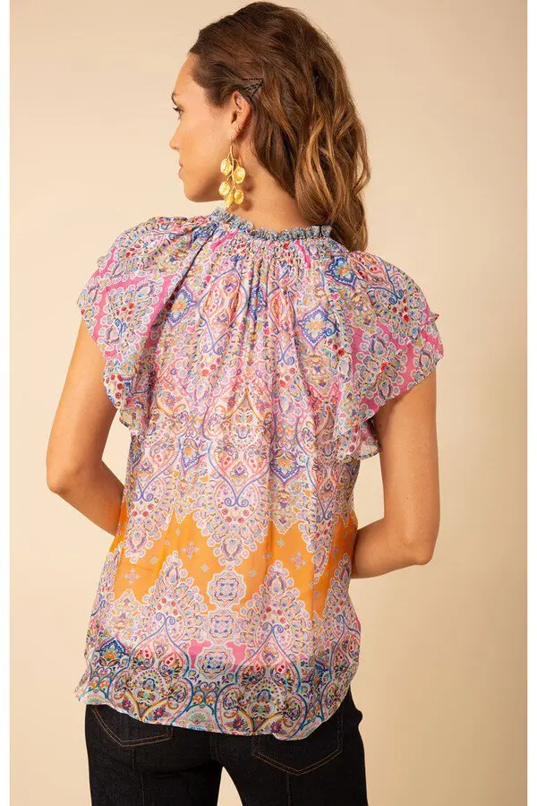 Hale Bob Julianna Chiffon Top