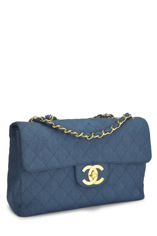Chanel Linen Half Flap