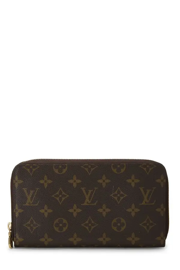 LOUIS VUITTON Monogram Canvas Zippy Organizer - Brown