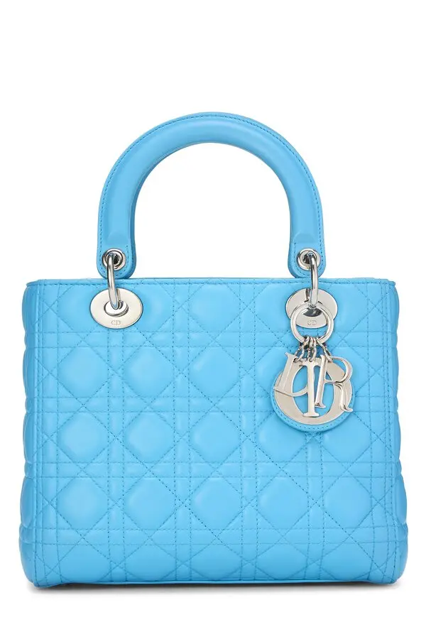Dior Cannage Quilted Lady - Blue