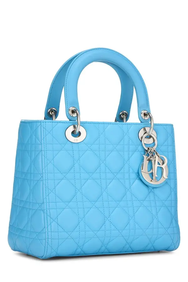 Dior Cannage Quilted Lady - Blue