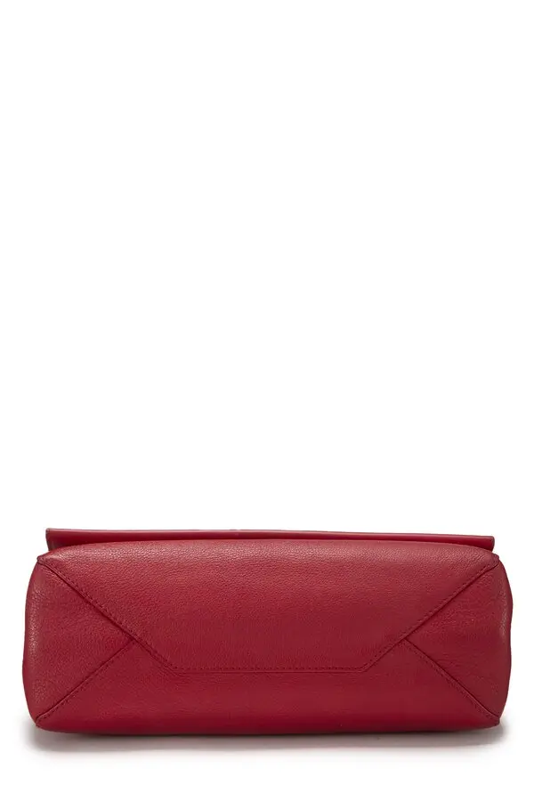 LOUIS VUITTON Leather Lockme Ii Shoulder Bag - Red
