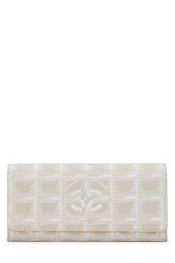 Chanel Nylon Travel Line Long Wallet - Beige